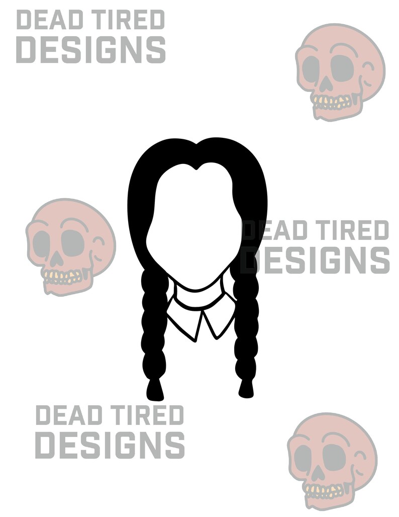 Wednesday Addams SVG, Addams Family SVG, Halloween SVG, Dead Tired ...