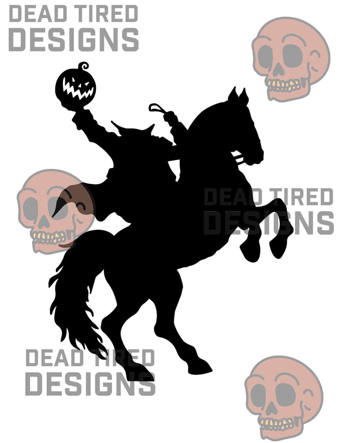 Headless Horseman SVG, Sleepy Hollow SVG, Halloween SVG, Dead Tired ...