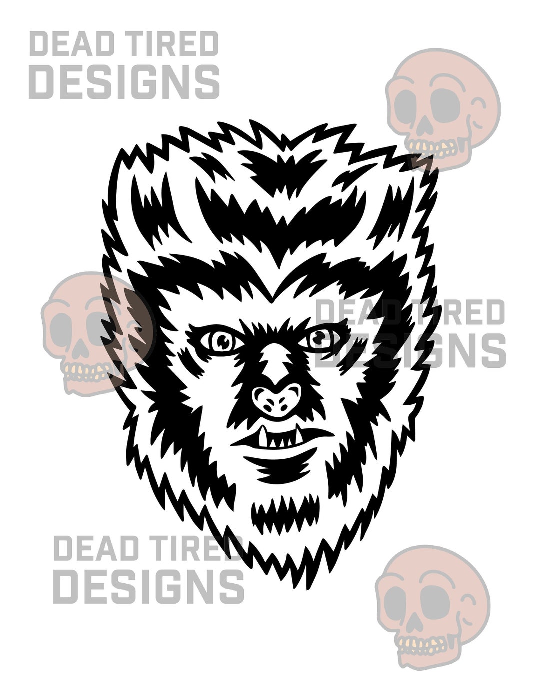 Werewolf SVG, Halloween SVG, Dead Tired Designs - Etsy