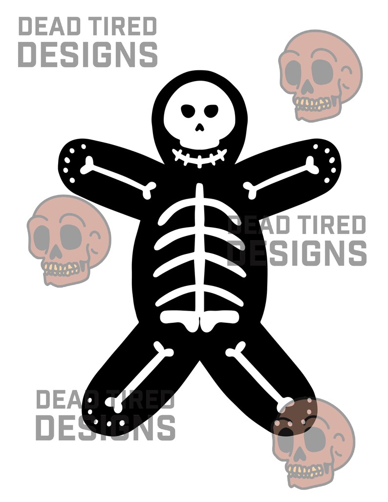 Gingerbread Skeleton SVG, Gingerbread SVG, Christmas SVG, Dead Tired ...