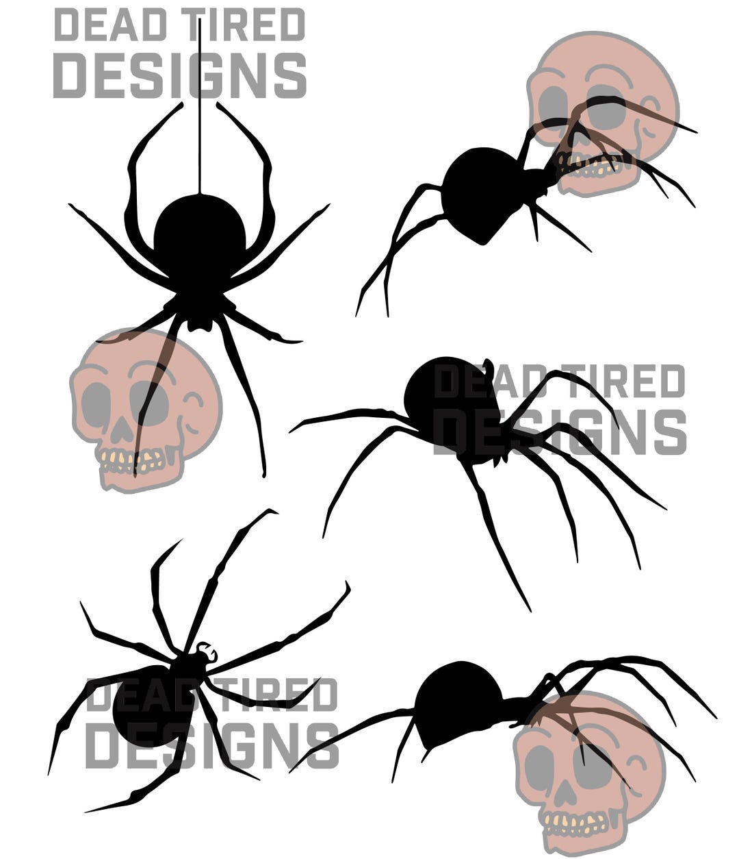 Spiders SVG, Spider Sheet SVG, Halloween SVG, Dead Tired Designs - Etsy