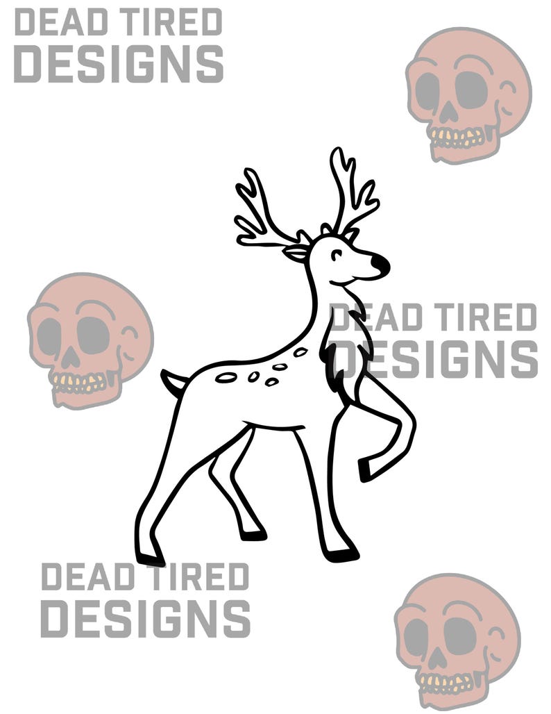 Reindeer Sheet SVG, Reindeer SVG, Christmas SVG, Dead Tired Designs - Etsy