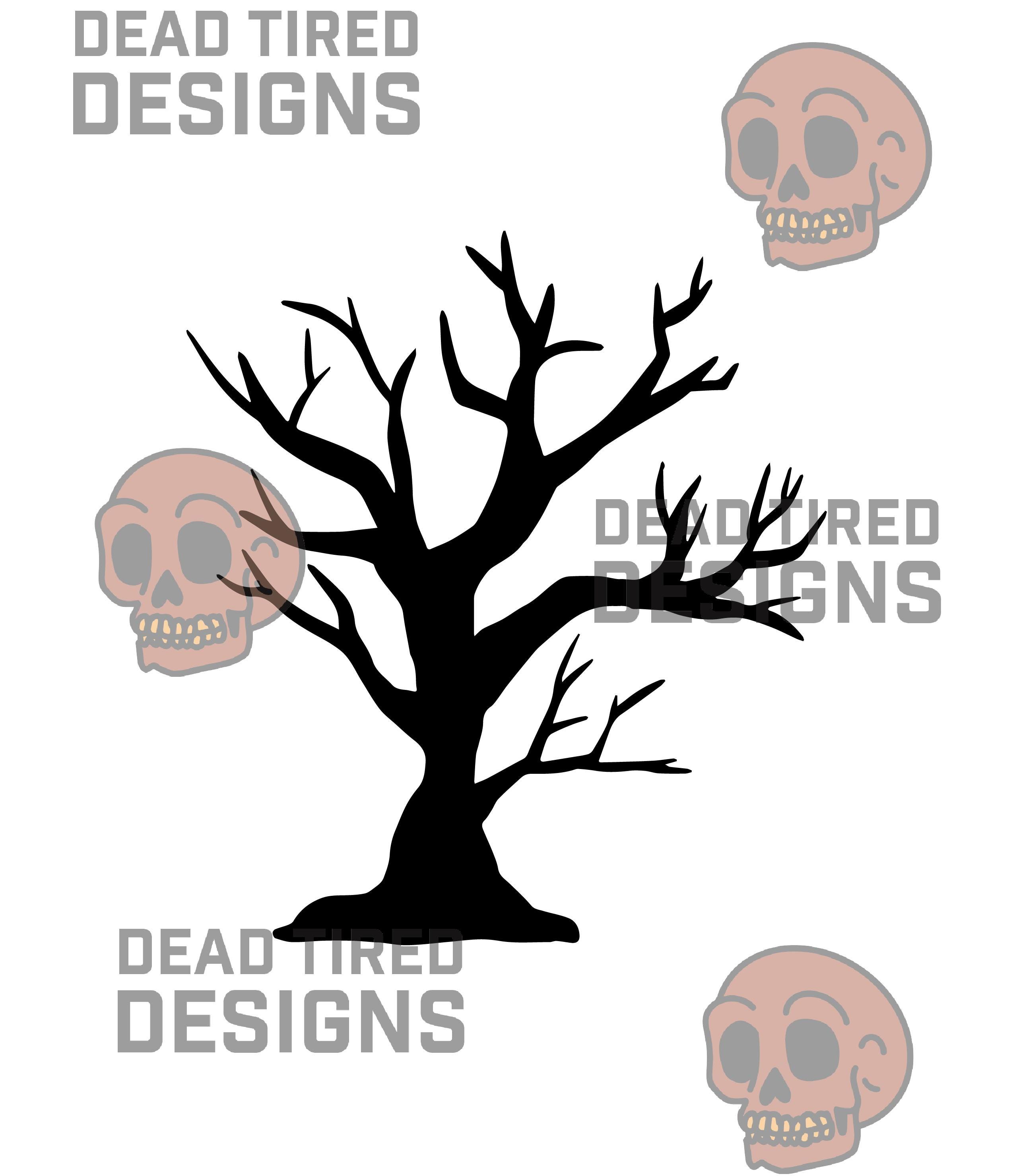 Spooky Trees SVG, Tree Sheet SVG, Halloween SVG, Dead Tired Designs - Etsy