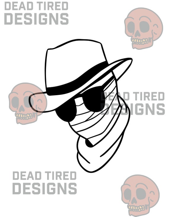 Invisible Man SVG Halloween SVG Dead Tired Designs - Etsy