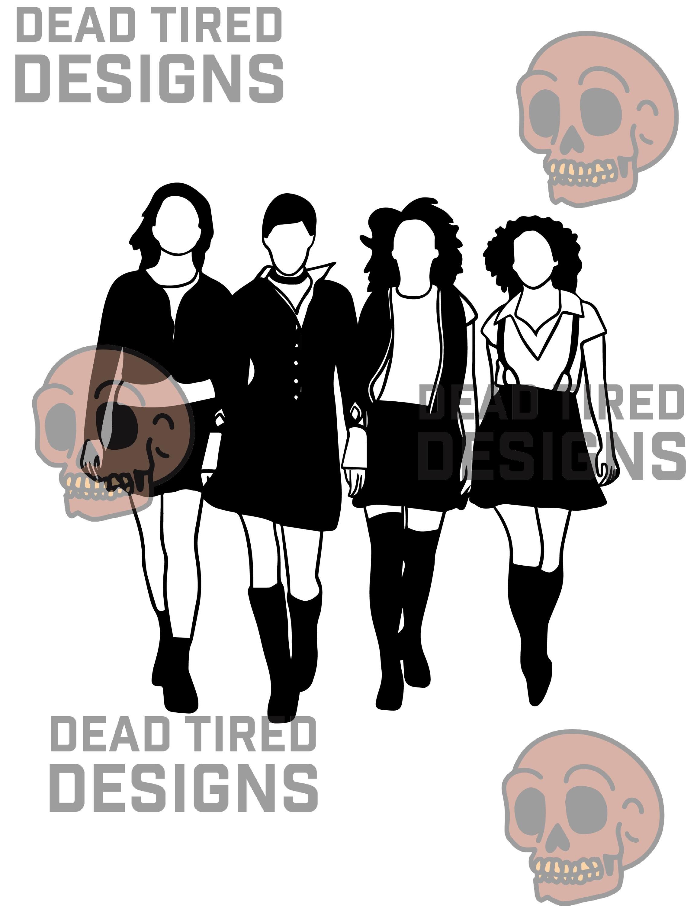 The Craft Silhouette SVG, the Craft SVG, Halloween SVG, Dead Tired ...