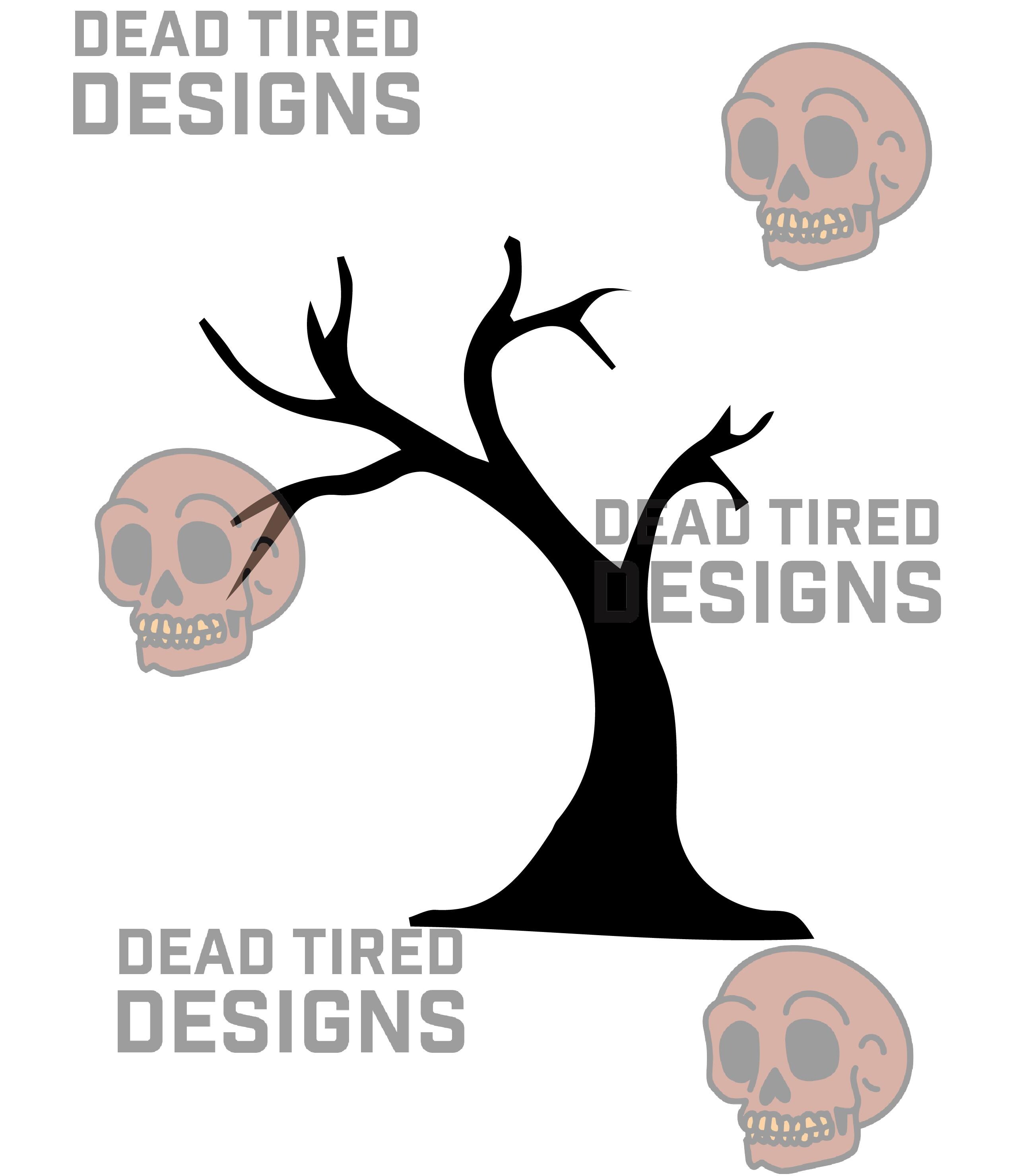 Spooky Trees SVG, Tree Sheet SVG, Halloween SVG, Dead Tired Designs - Etsy