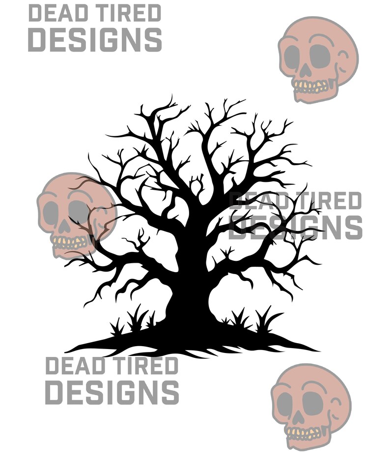 Spooky Trees SVG, Tree Sheet SVG, Halloween SVG, Dead Tired Designs - Etsy