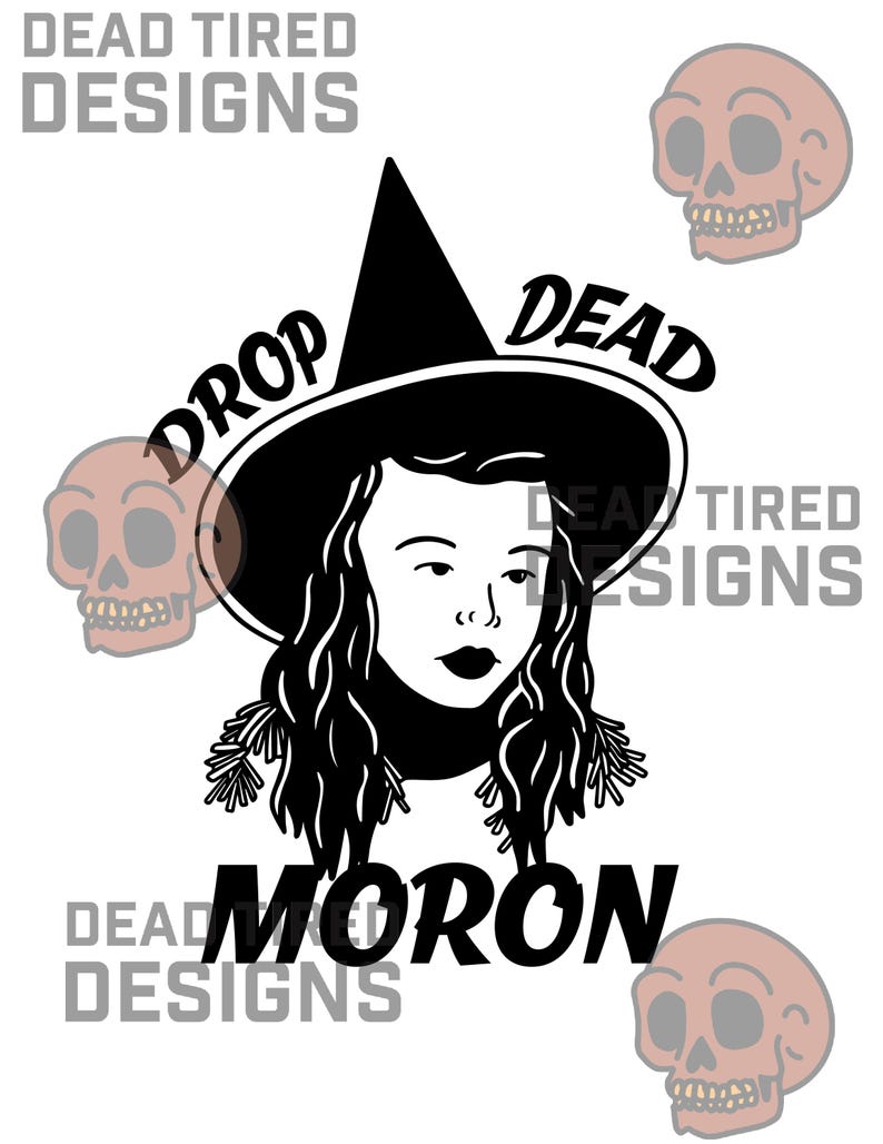 Hocus Pocus SVG, Drop Dead Moron SVG, Halloween SVG, Dead Tired Designs ...