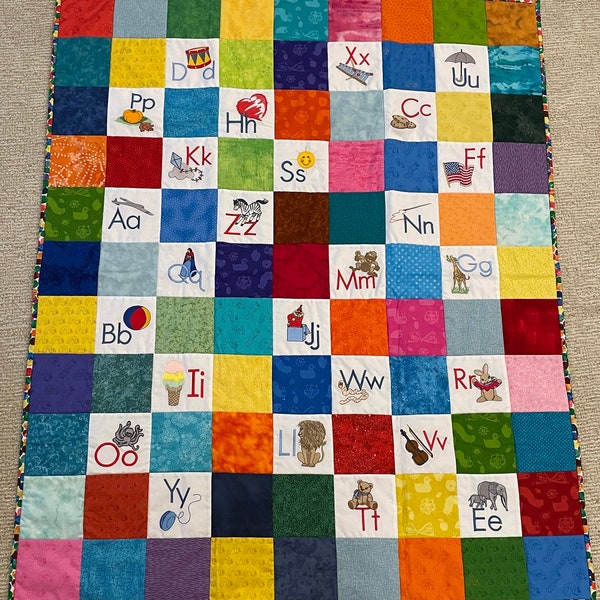 Alphabet Quilt - Etsy