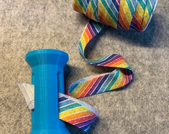 Quilt Binding Spool, SSC-302, Blue Black Gold Acrylic Spool, Quilter's ...