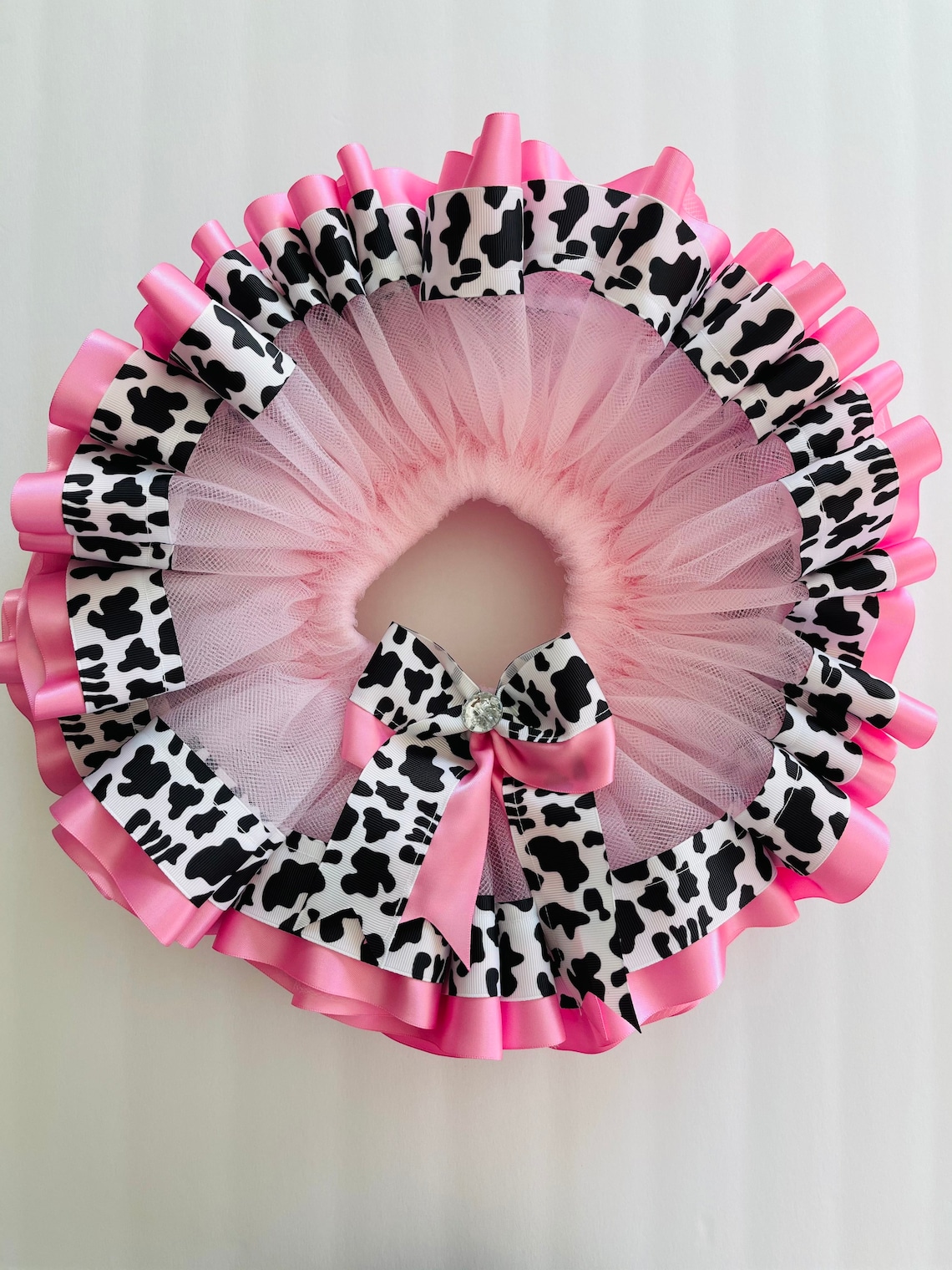 Cow Print Ribbon Tutu Animal Print Ribbon Tutu Pink Tutu - Etsy