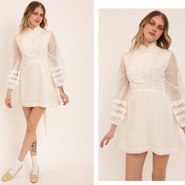 Vintage White Dress - Etsy