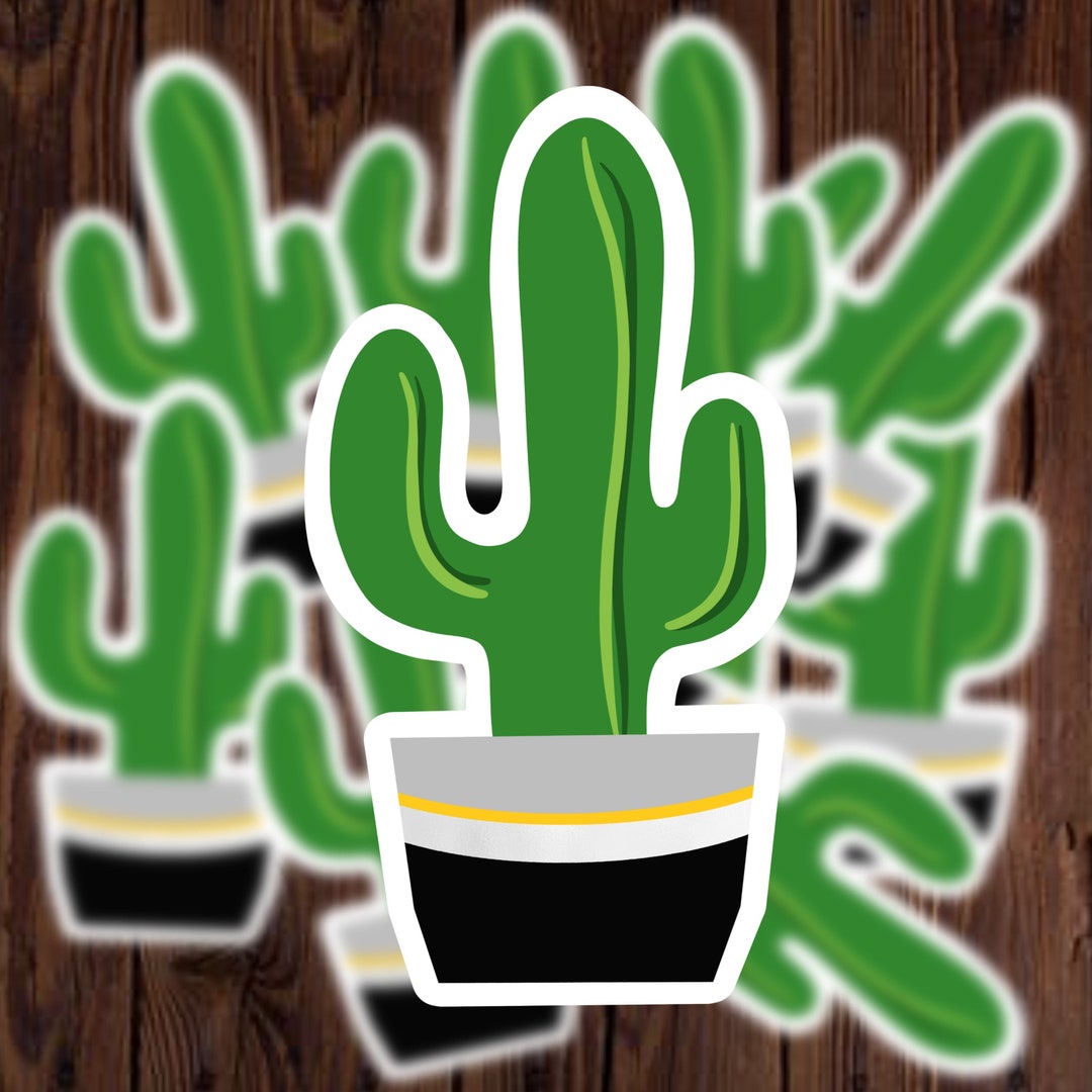 Cactus Sticker Pack Plant Lover Sticker - Etsy