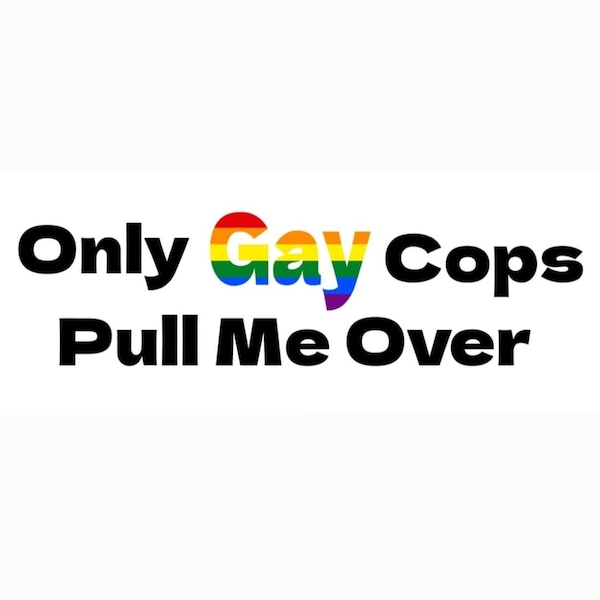 Pull Over Sticker - Etsy