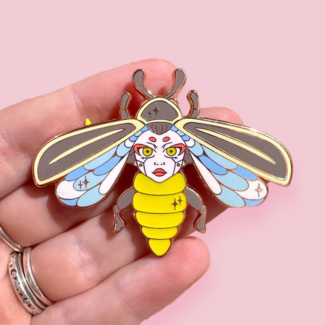 Firefly Enamel Pin, Kawaii Anime Girl Lapel Pin, Cute Trippy Hat Pin ...
