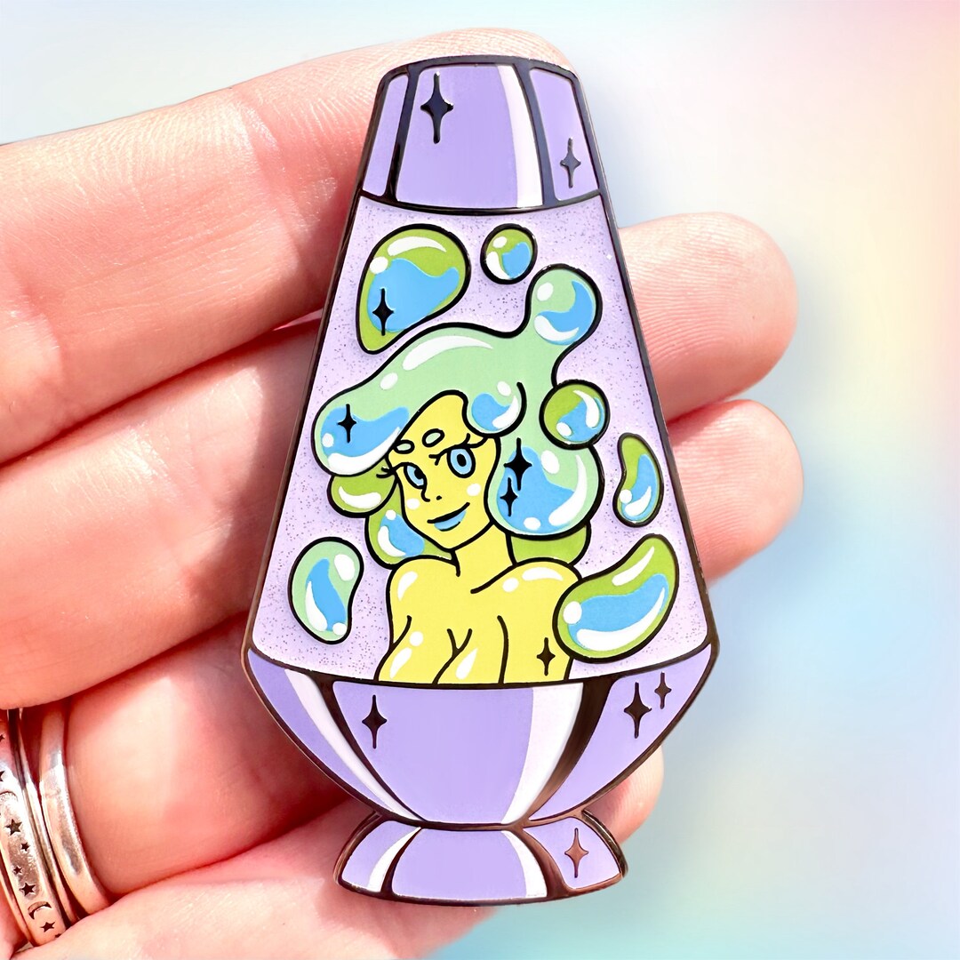 90’s Daydream Enamel Pin, Kawaii Anime Girl Lapel Pin, Cute Trippy Hat ...
