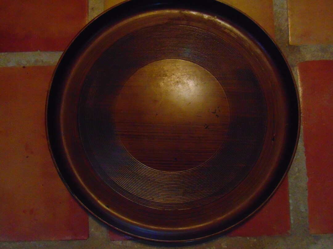 Vintage Large Round Marusei Tray, Round, Original Marusei Label - Etsy