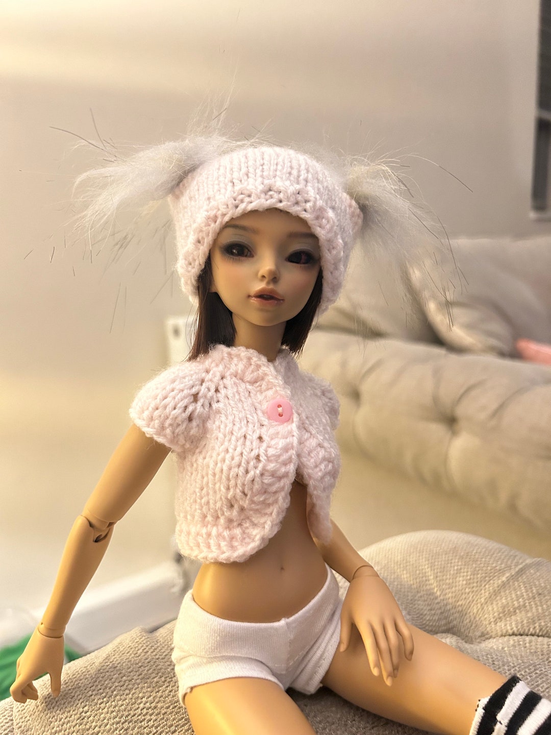 Hat and Top for Minifee/ Minifee Clothes/ Bjd 1/6 Scale / Minifee 1/4 Scale Clothing - Etsy