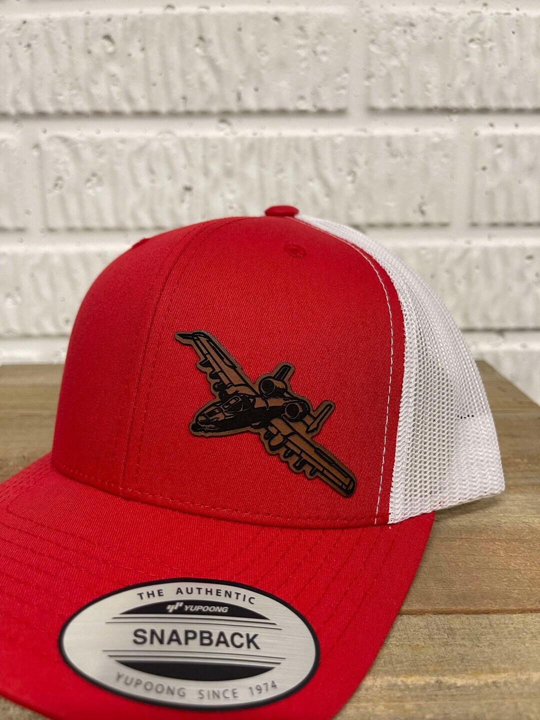 A-10 Warthog Trucker Hat Genuine Leatherette Patch Hat Snapback - Etsy