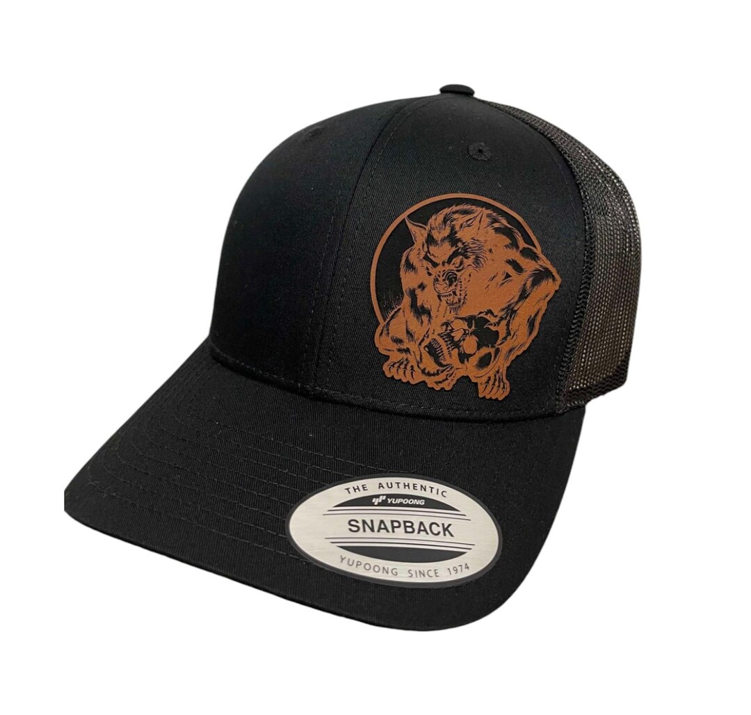 Werewolf's Lament Trucker Hat | Genuine Leatherette Patch Hat ...