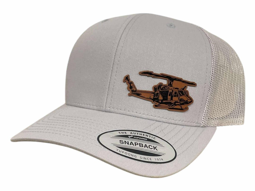 Huey UH-1N Iroquois CH-135 Twin Huey Trucker Hat | Genuine Leatherette ...