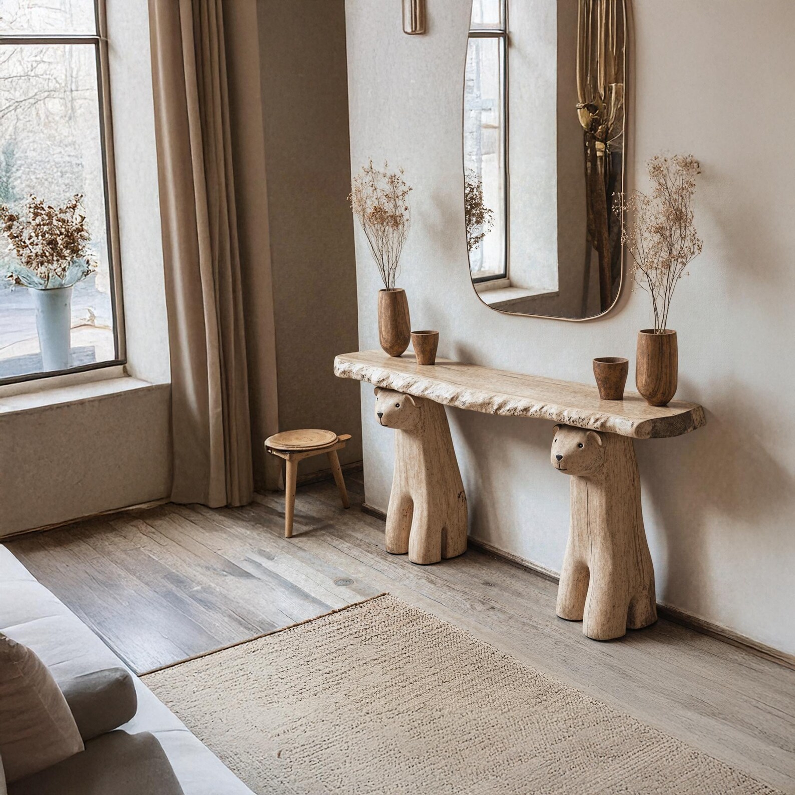 Console Furniture Narrow Entryway Table Live Edge Table Entry Way Table Farmhouse Console Table ...