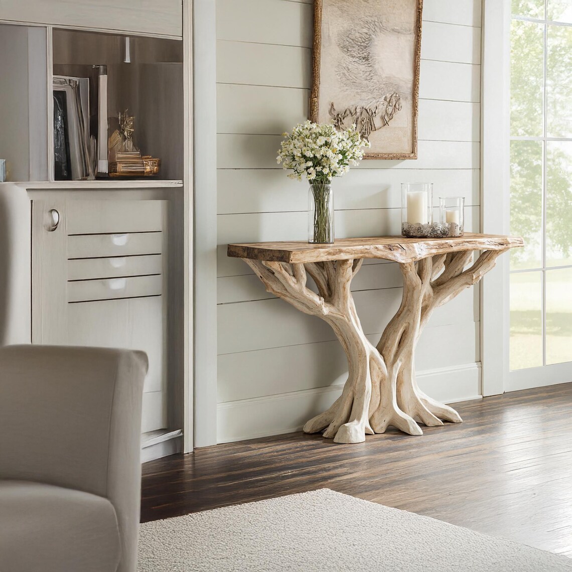 Rustic Console Table Custom Console Table Farmhouse Console Table Wood ...