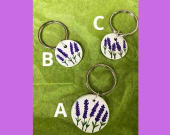 Lavender Keychain - Etsy