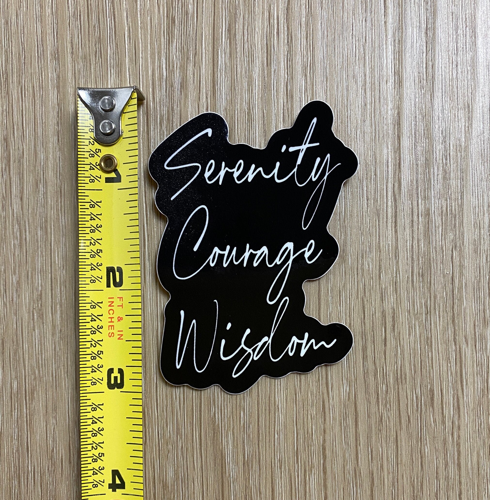 Serenity Courage Wisdom Sticker | Serenity Prayer Vinyl Die Cut ...