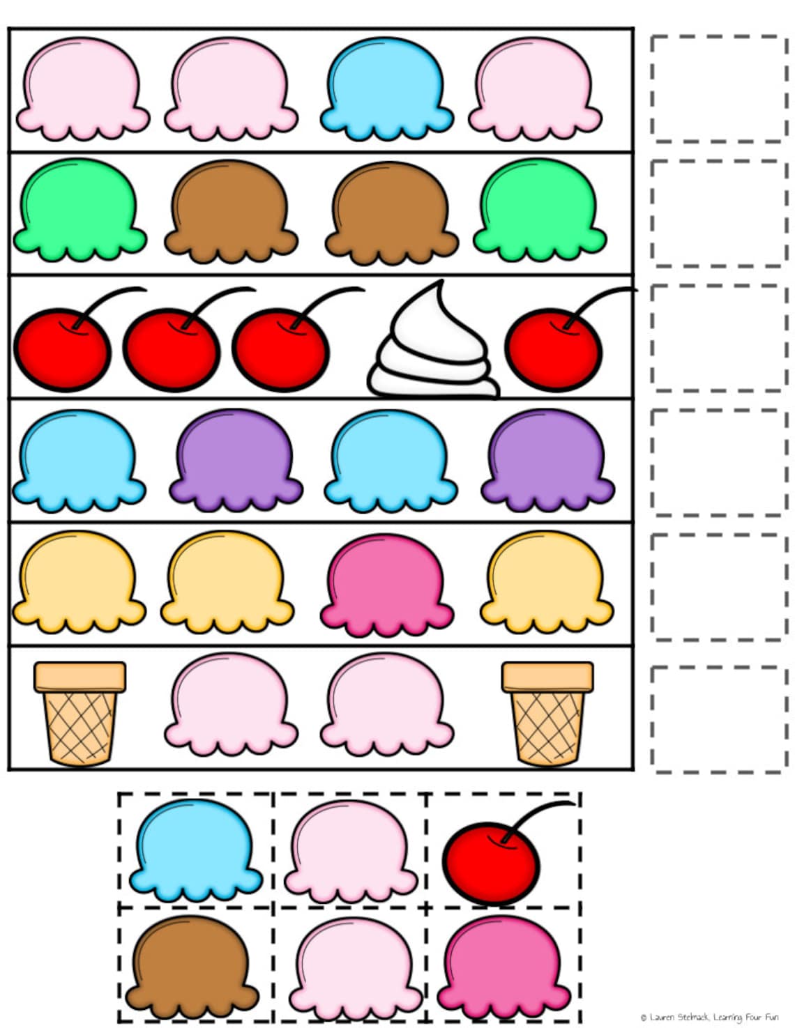 Ice Cream Preschool Unit, Complete Unit, Prek, Preschool, Learning, Ice ...