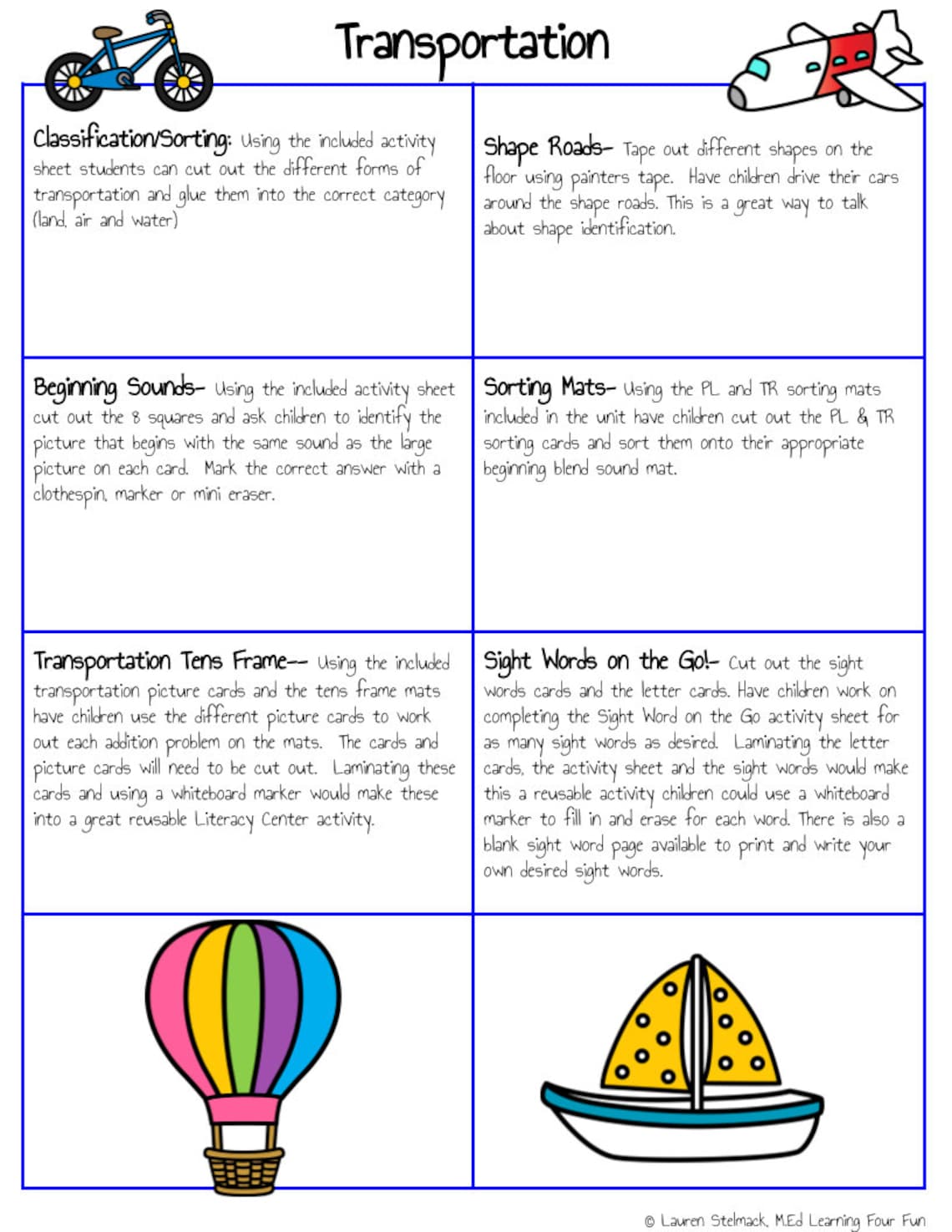 Preschool Transportation Unit Lesson Plans Preschool PreK Etsy de preschool-transportation-unit-lesson-plans-preschool-prek-etsy-de