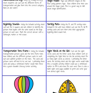 Preschool Transportation Unit, Lesson Plans, Preschool, Prek ...