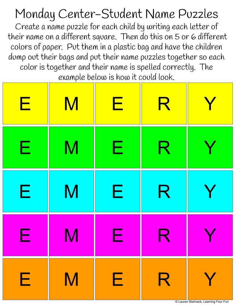 All About Me! Preschool Week Long Unit! Lesson Plans Centers Math ...
