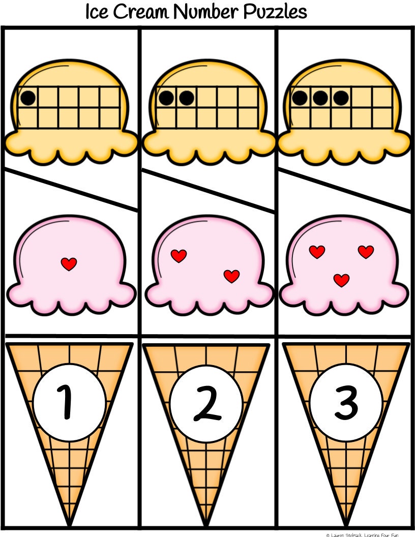 Ice Cream Preschool Unit, Complete Unit, Prek, Preschool, Learning, Ice ...