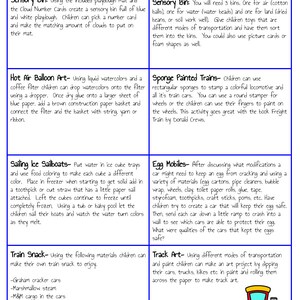 Preschool Transportation Unit, Lesson Plans, Preschool, Prek ...