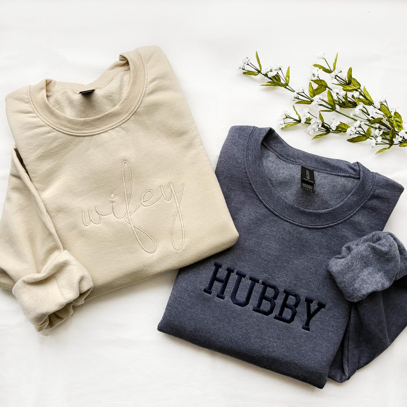 Custom Embroidered Wedding Sweatshirt, Crewneck Sweater, Personalized ...