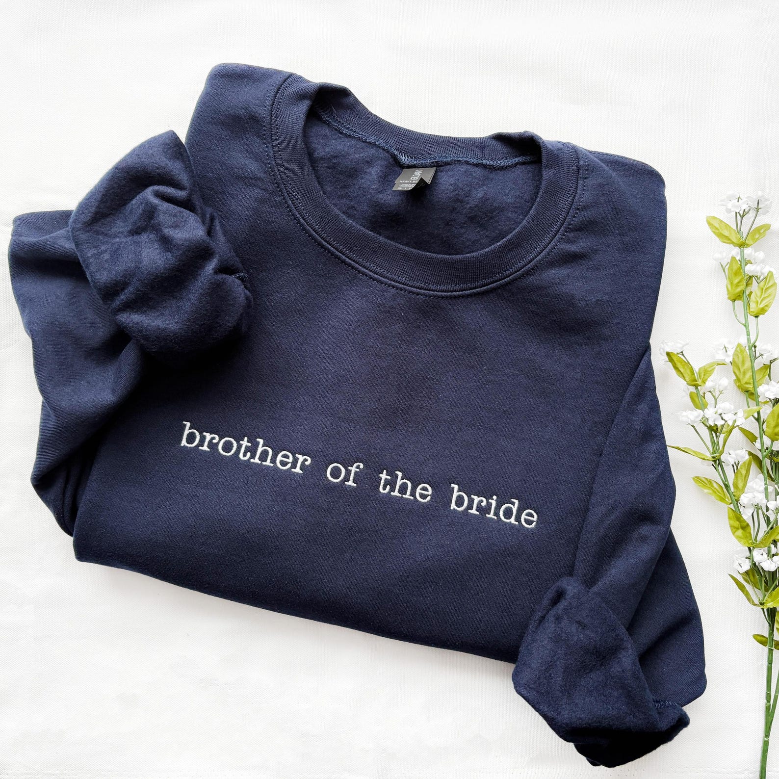 Custom Embroidered Wedding Sweatshirt, Crewneck Sweater, Personalized ...