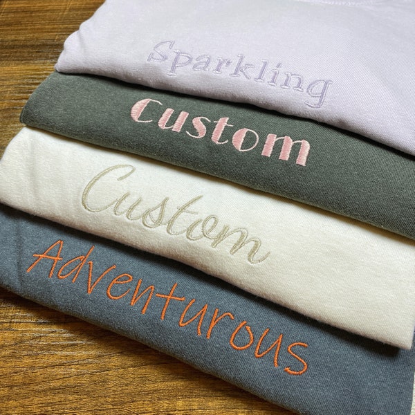 Custom Embroidered Shirt for Women - Etsy