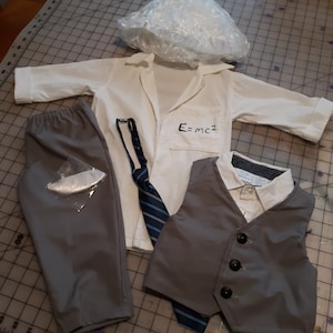 Einstein Halloween Costume Mad Scientist Lab Coat Laboratory Custom ...