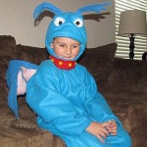 Blue Stuffy Pet Dragon Halloween Costume TODDLER CHILD Custom Made Doc ...