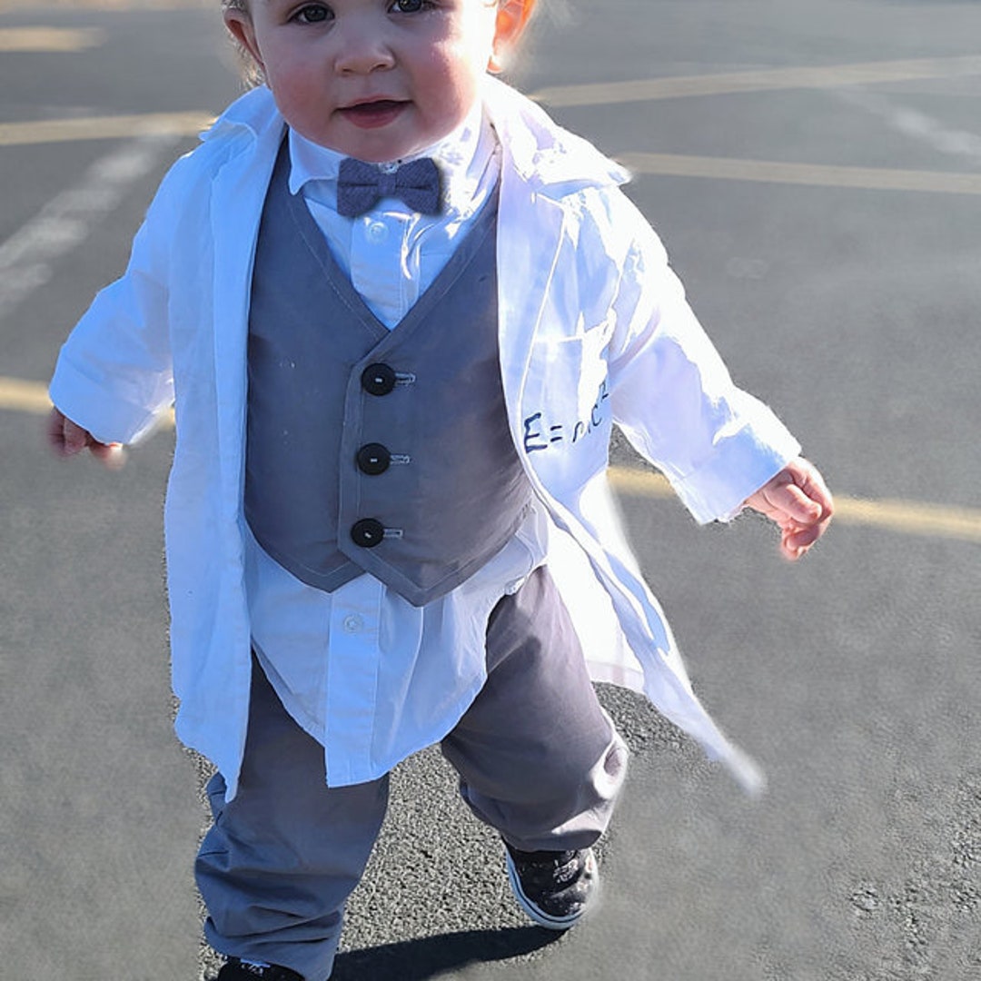 Einstein Halloween Costume Mad Scientist Lab Coat Laboratory Custom ...