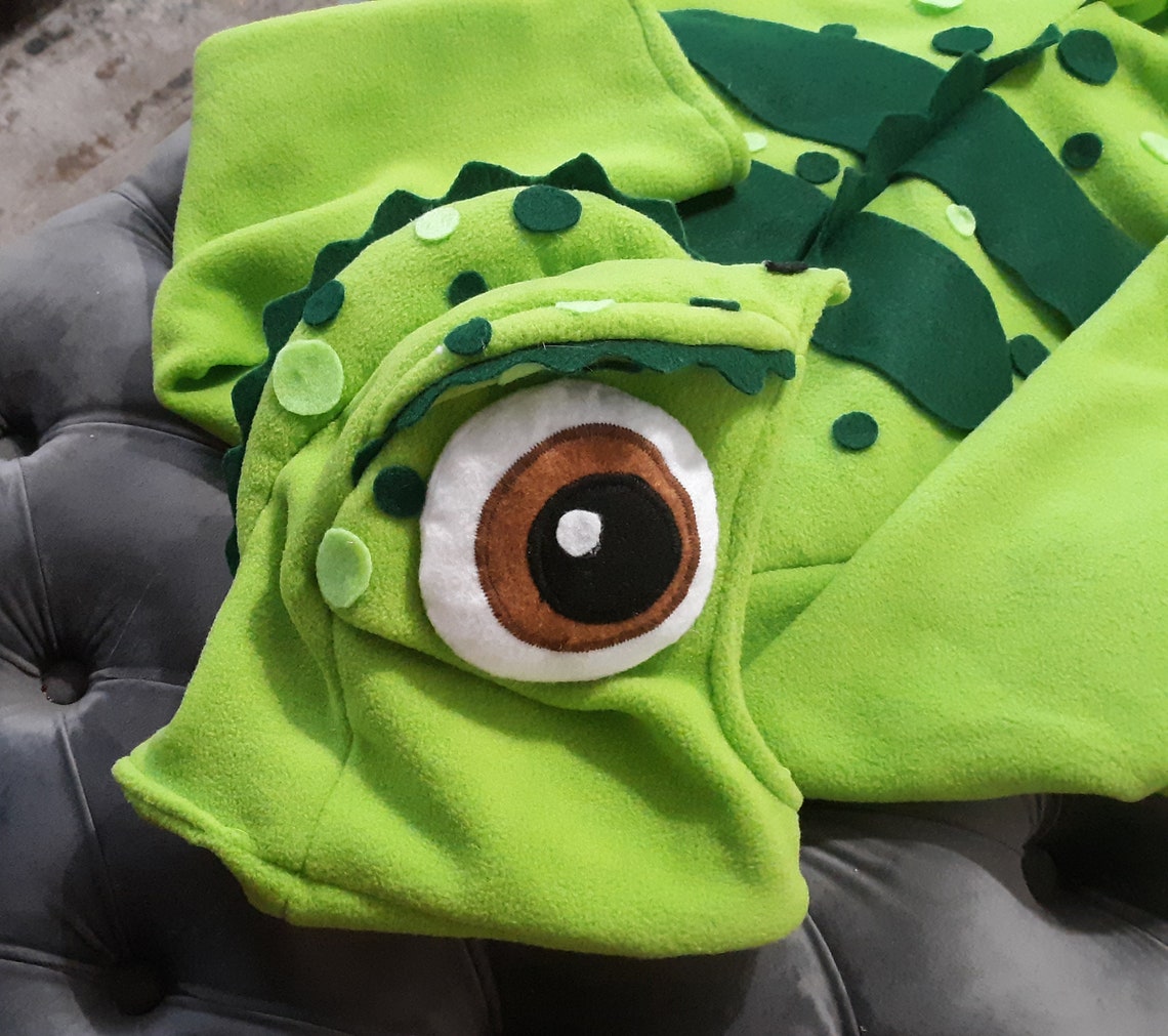 Green Chameleon Halloween Costume Custom Made Pascal Lizard | Etsy