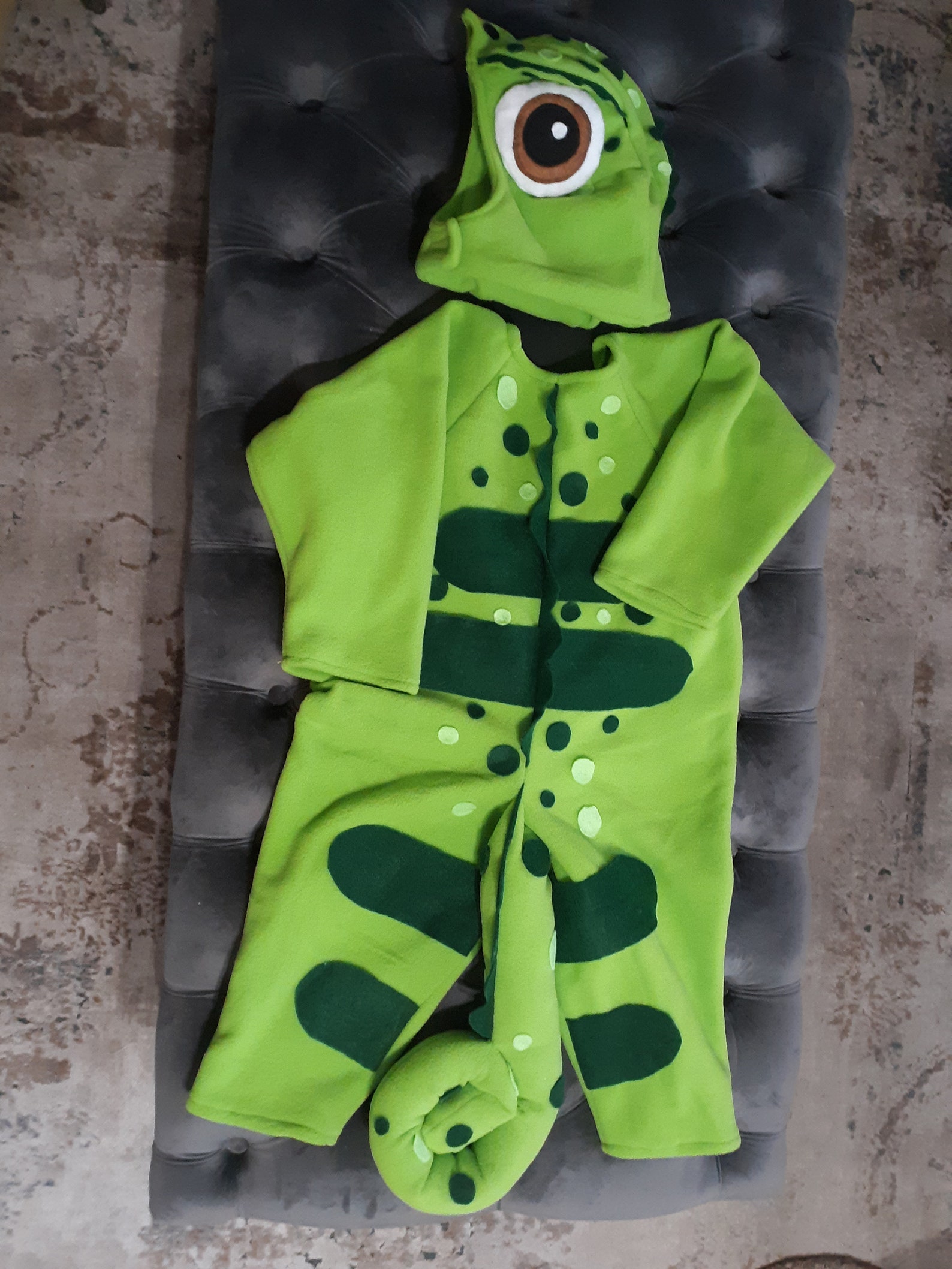 Green Chameleon Halloween Costume Custom Made Pascal Lizard | Etsy