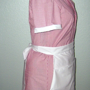Waitress Dress Uniform Short Retro Pinup Hostess Halloween Costume ...