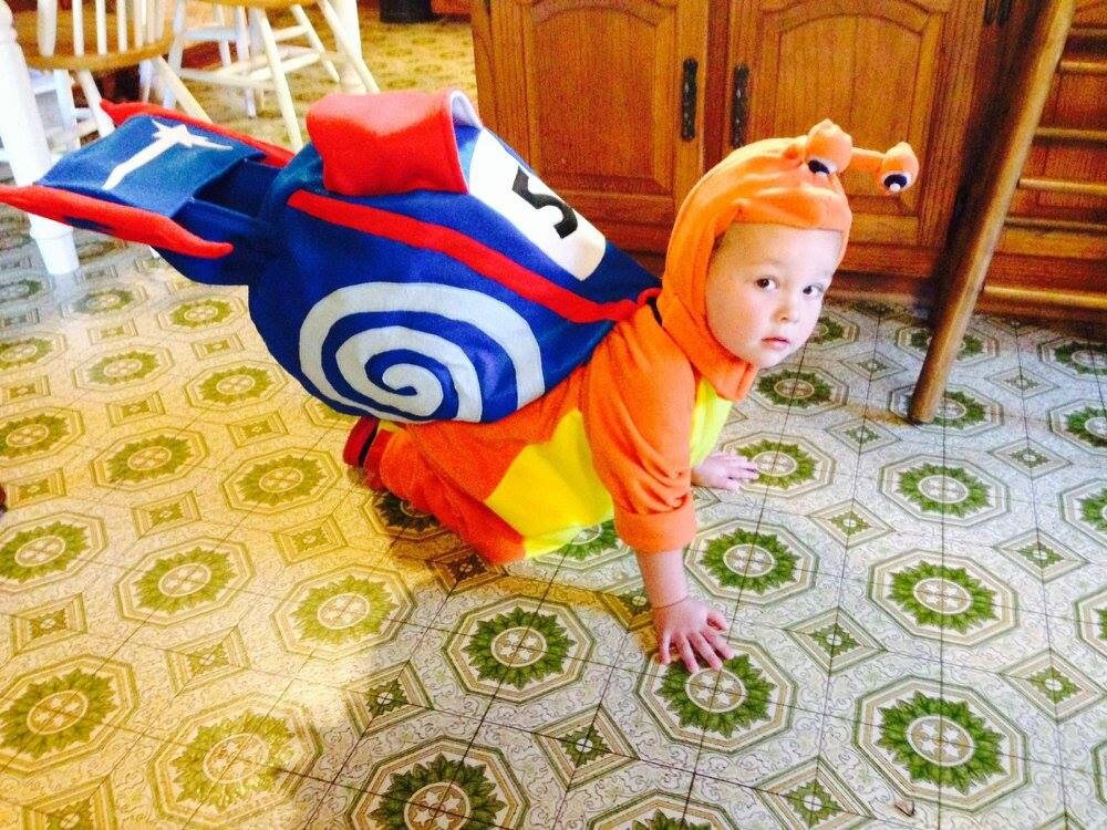 Turbo Snail Halloween Costume, Speedy Racer Shell Outfit, Kids Animal ...