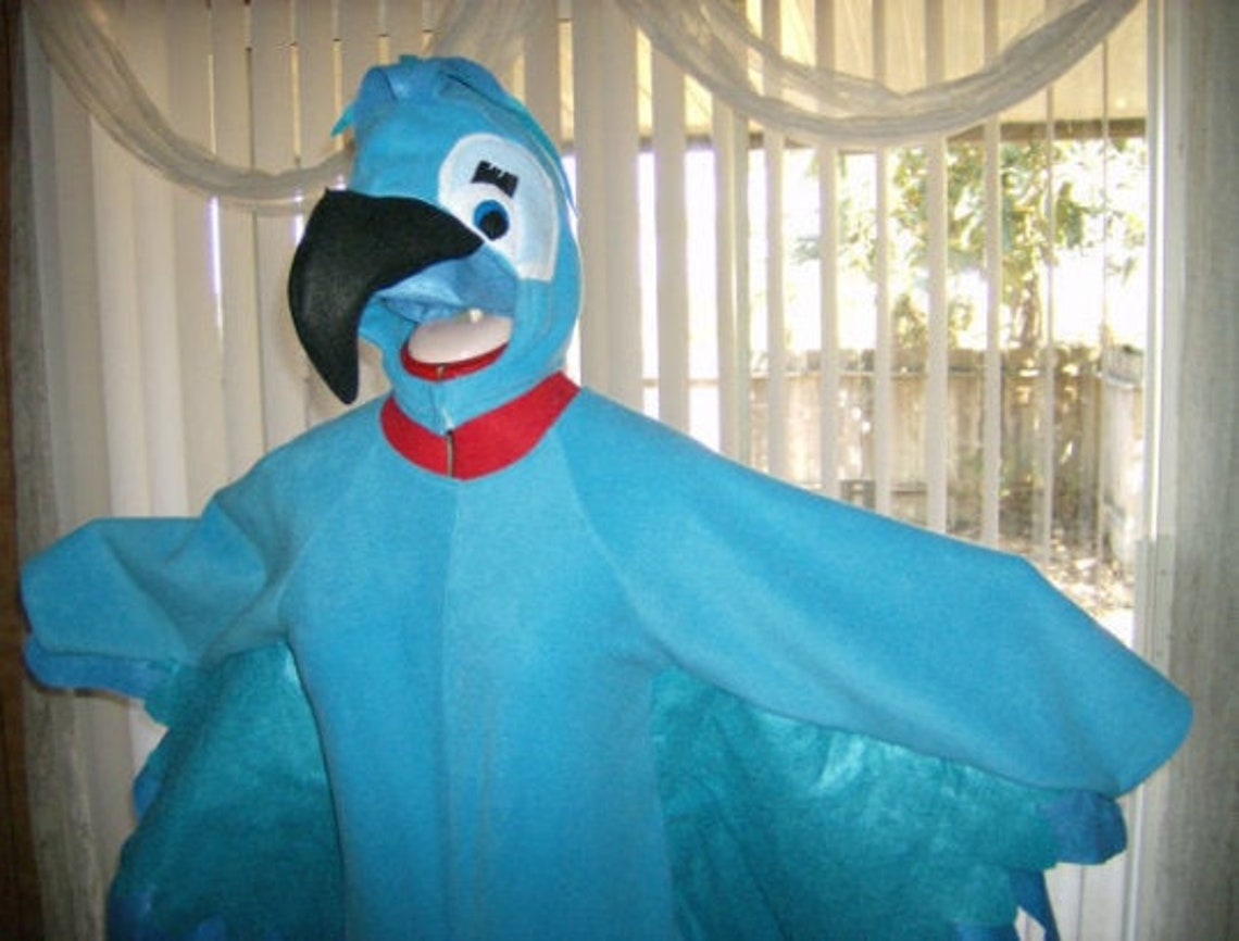 Macaw Blu Blue Jewel Rio Bird Halloween Costume in Fleece | Etsy