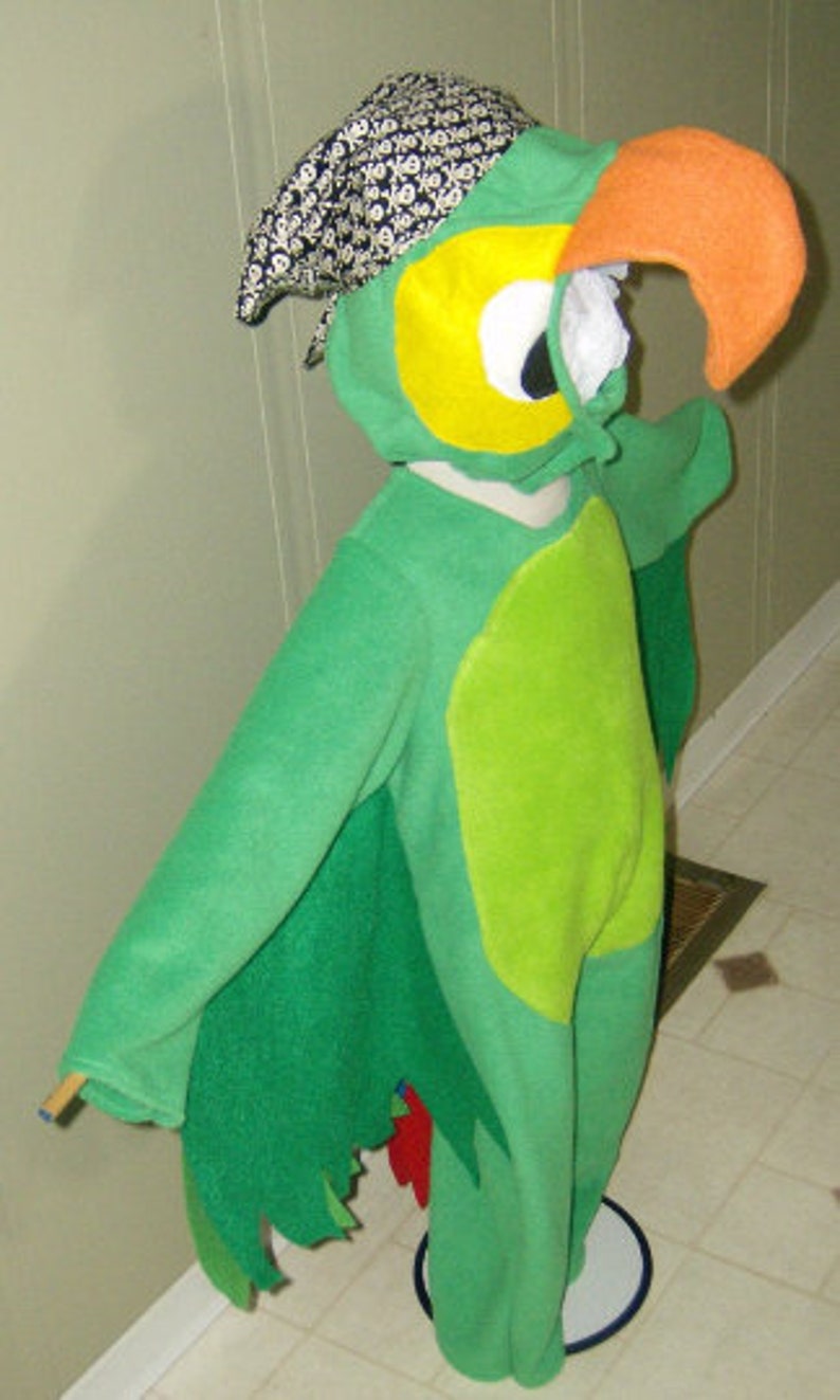 Kids Parrot Skully Scully Bird Halloween Costume in Fleece | Etsy