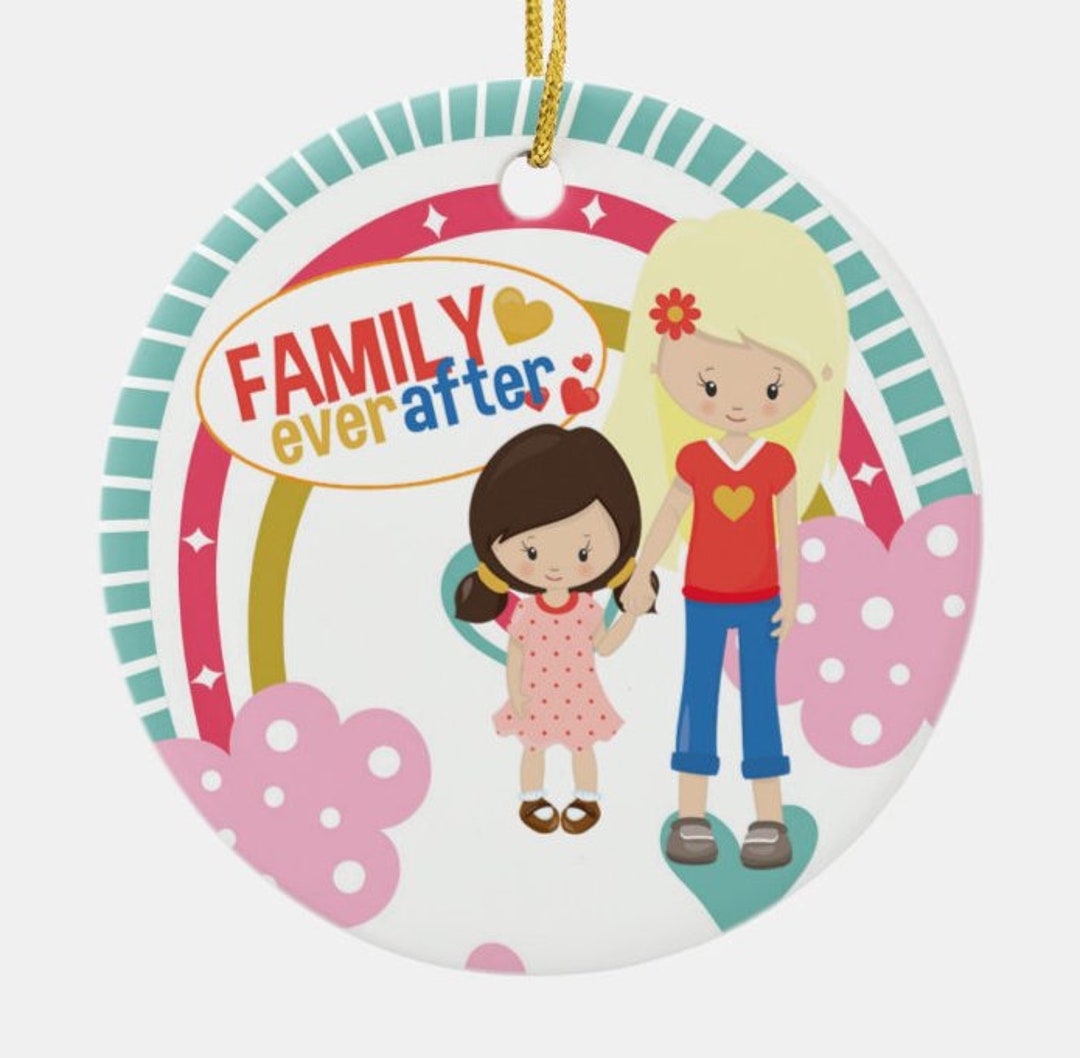 Adoption Foster Care Blended Family Christmas Ornament Custom Made ...