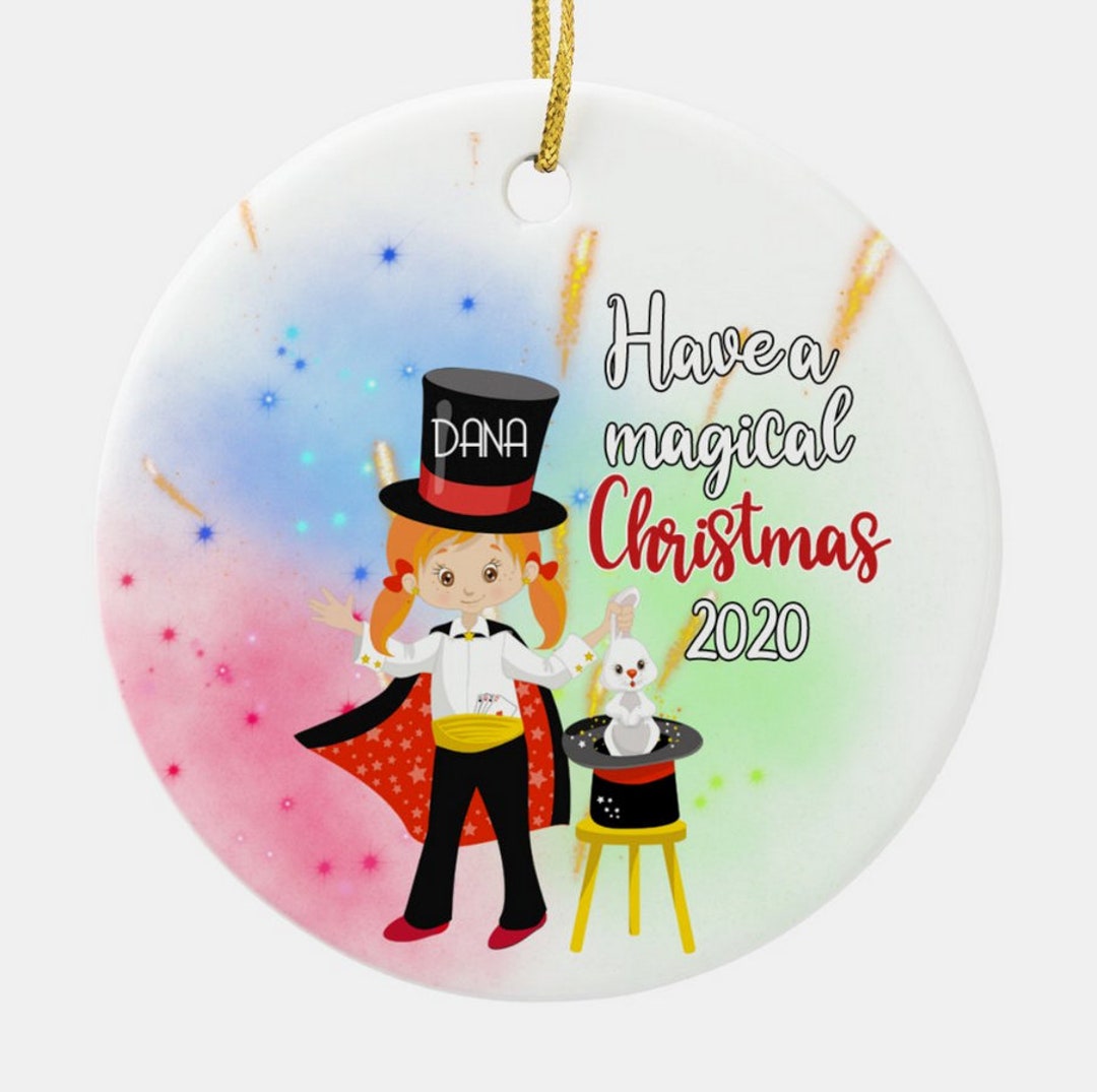 Magician Christmas Ornament Custom Made and Personalized Magic Stocking ...