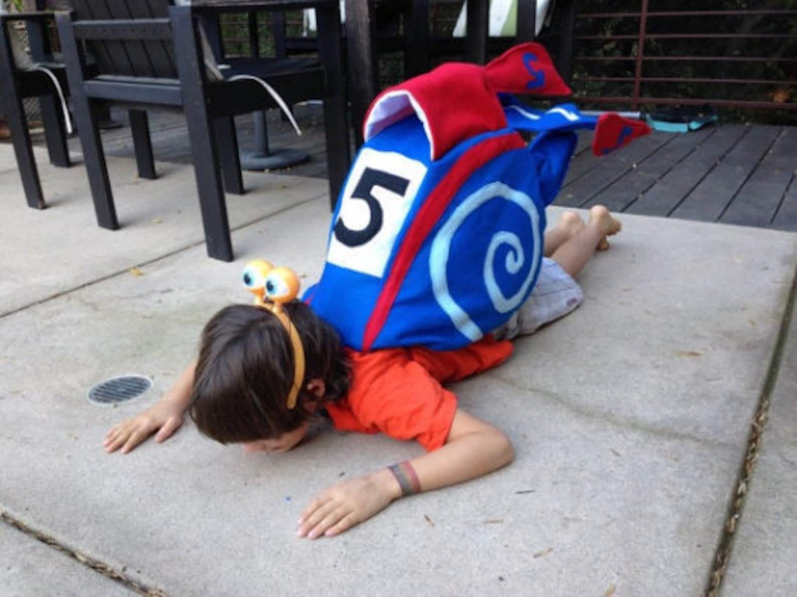 Turbo Snail Halloween Costume, Speedy Racer Shell Outfit, Kids Animal ...